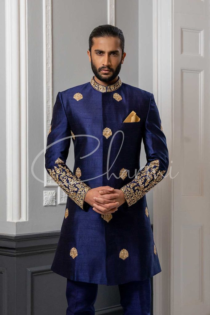 Emerald Green Indian Wedding Sherwani, Grooms Wear, London UK