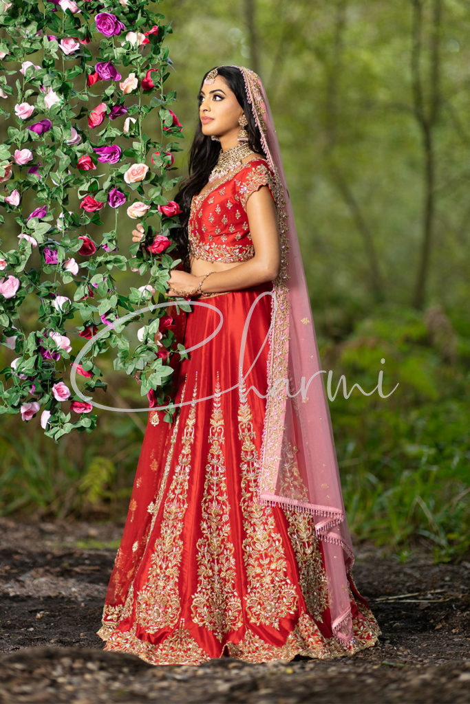 Red Bridal Lenghas - Charmi Creations