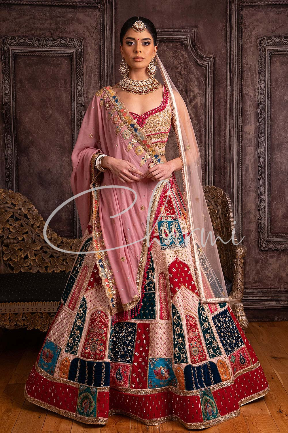 Red Bridal Lenghas - Charmi Creations